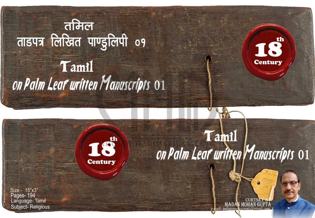 Tamil Palm Leaf Written Manuscript 01 | IndianManuscripts.com
